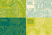 Topographic Map Pattern (Raster)