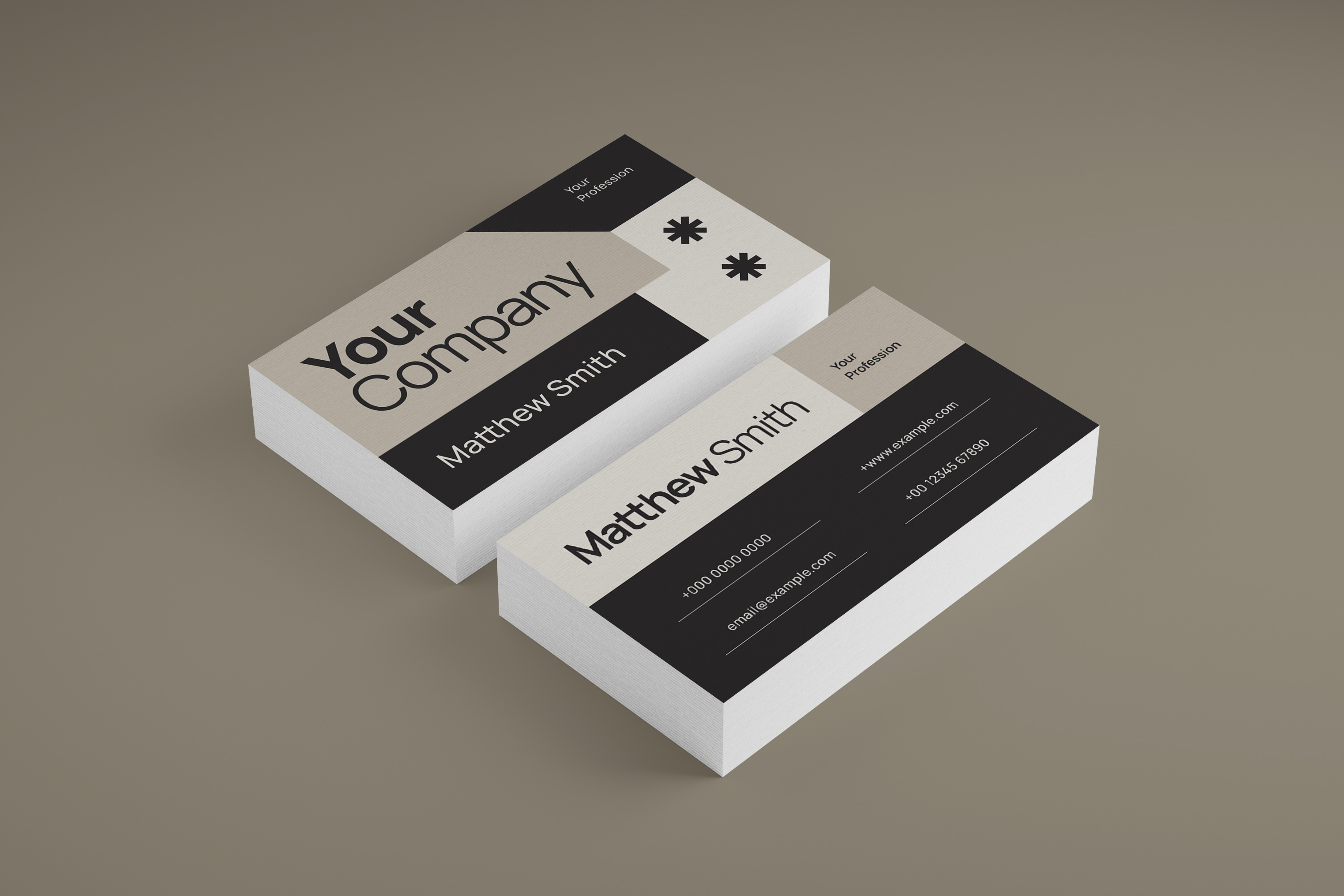 Company Business Card, a Business Card Template by graphicook
