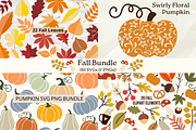 Fall Clipart Bundle SVG PNG, an Object Graphic by Createble