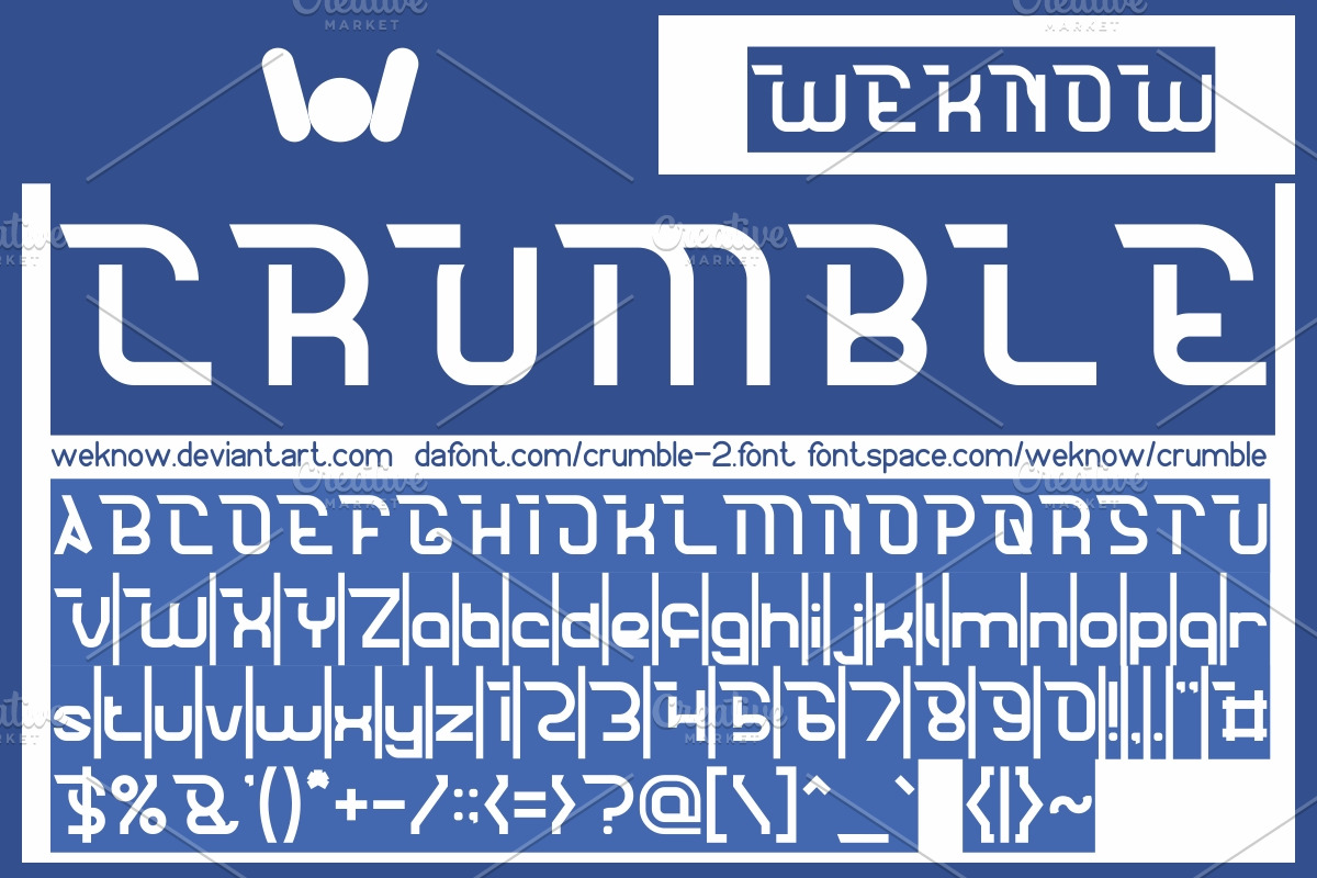 crumble font