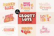 Groovy Bundle Retro Handwritten Fonts