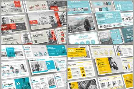 10 Powerpoint Bundle | Presentation Templates ~ Creative Market