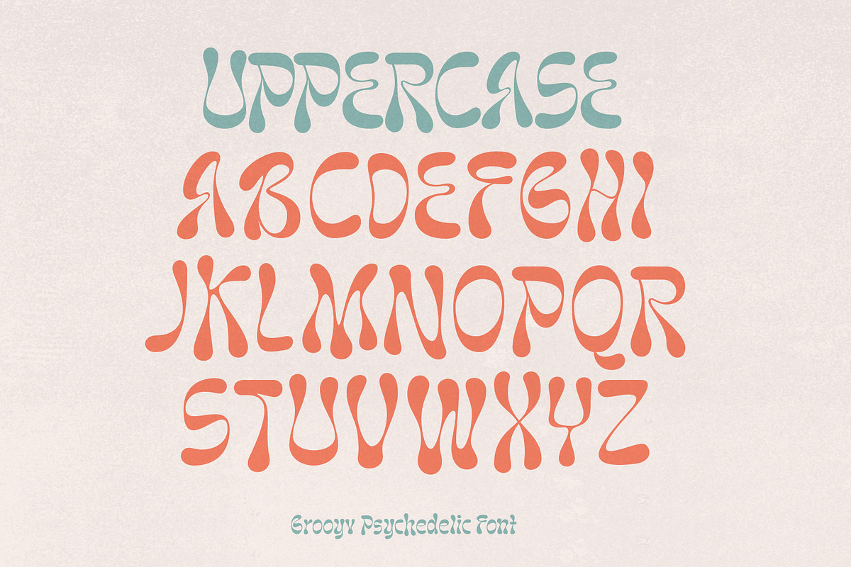 Naskle - Fun groovy psychedelic font