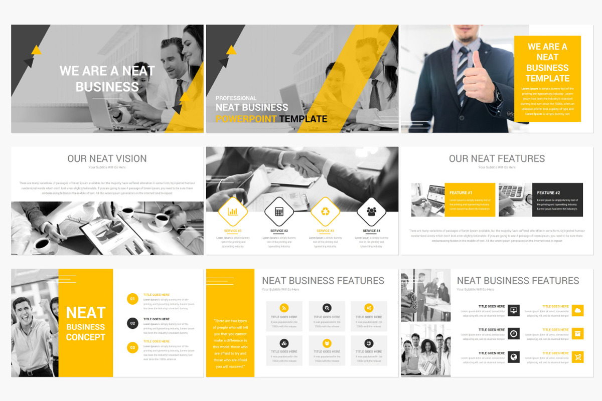 Neat PowerPoint Template, a Presentation Template by SlideArt