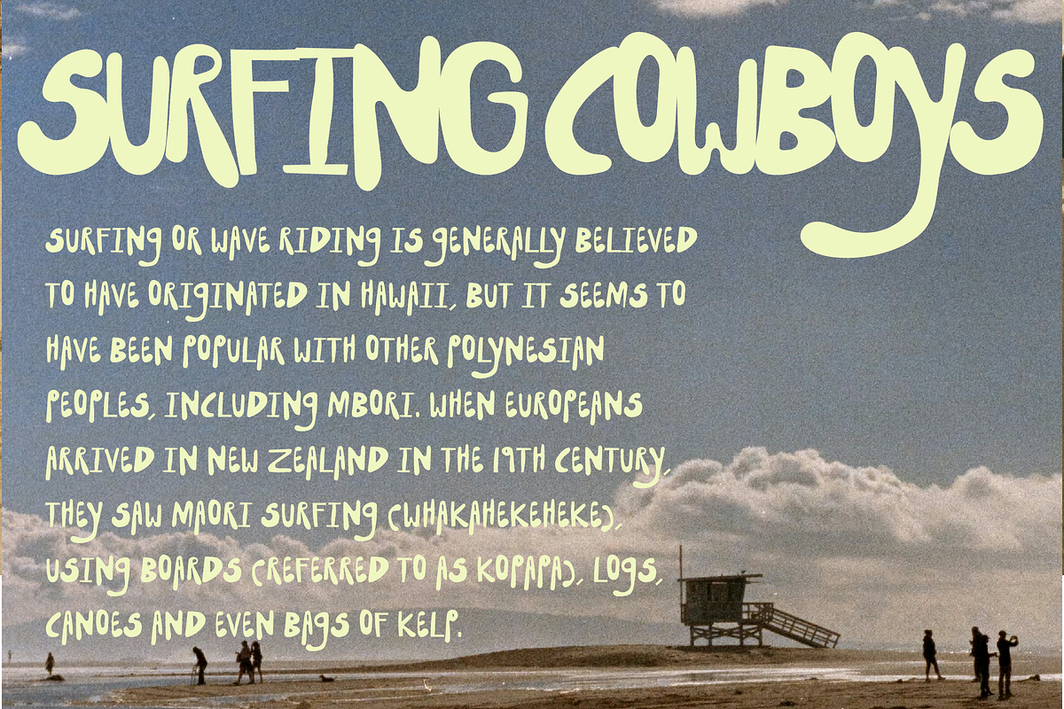 Bungalow - Hand-drawn Surf Font