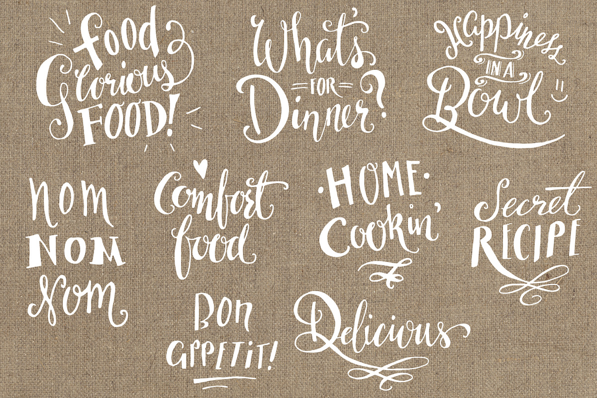 Food Photography Overlays - Set 1, a Graphic by The Pen and Brush