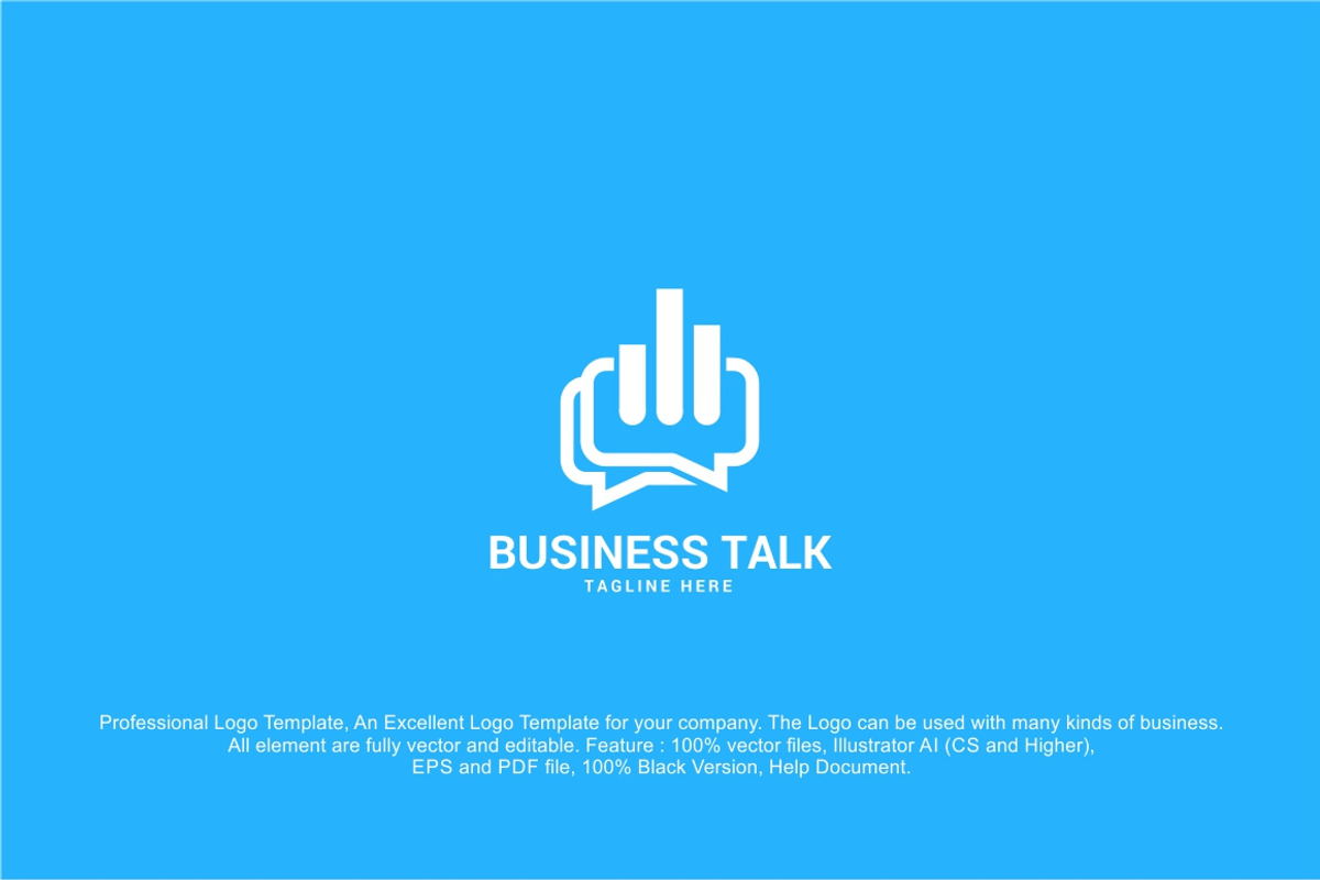 Business Talk Logo, a Branding & Logo Template by PutraCetol Studio