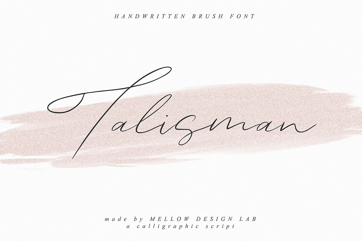 Talisman Script, a Script Font by Creamy Script