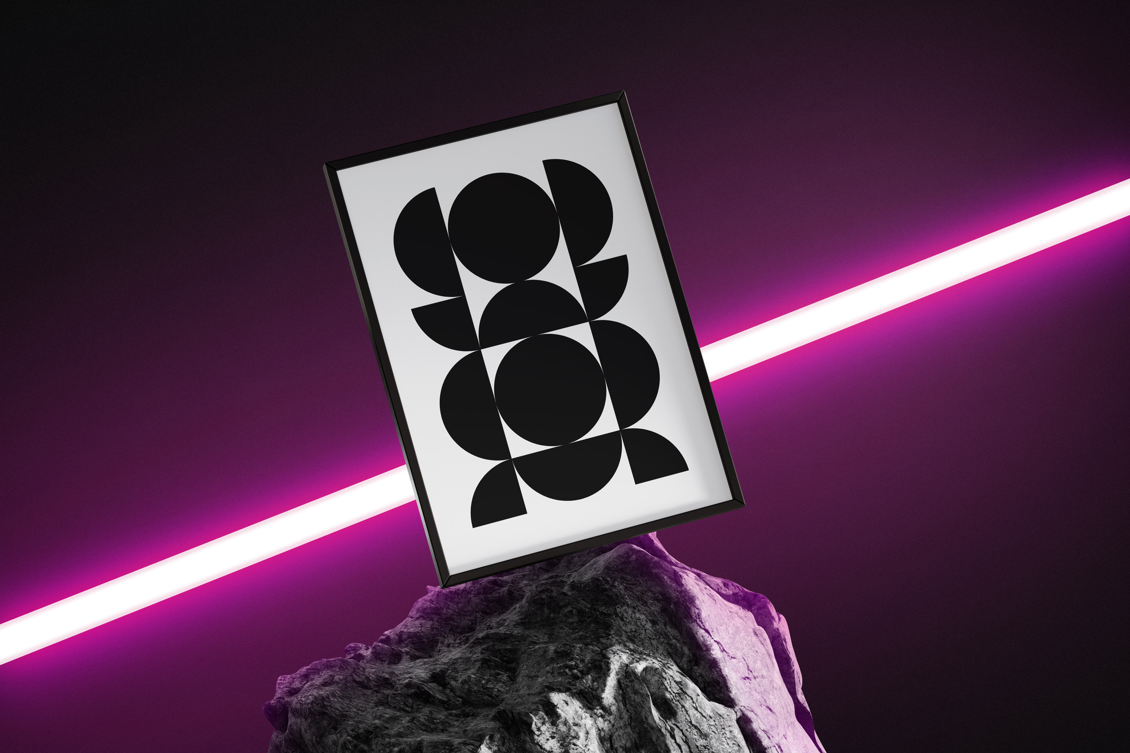 Laser Ray Frame Mockup, a Pens & Pencil Mockup by Design Squad