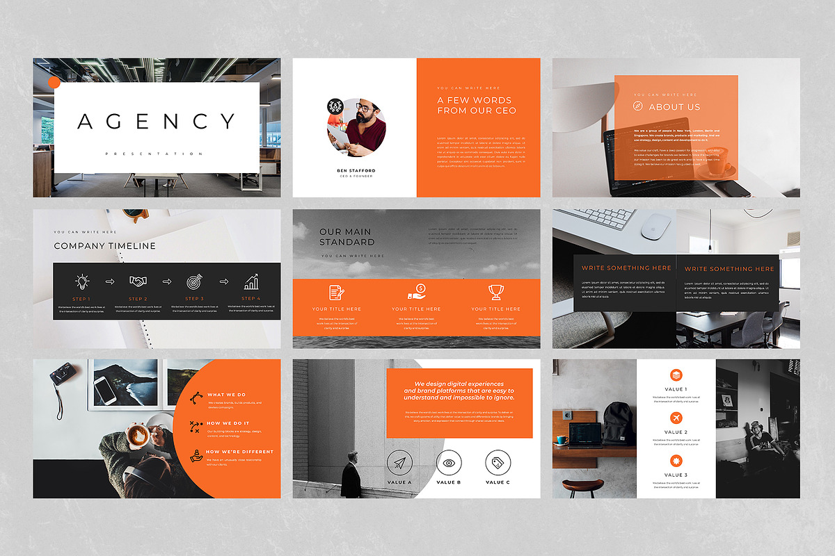 Agency - PowerPoint Template, a Presentation Template by Bervisual