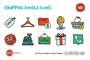 Shopping Doodle Icons Set, an Icon by Vectopus.com