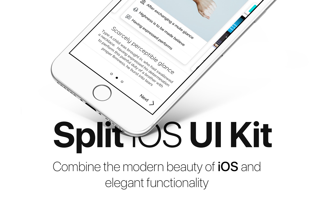 Split iOS UI Kit, an UI Kit Template by Craftwork