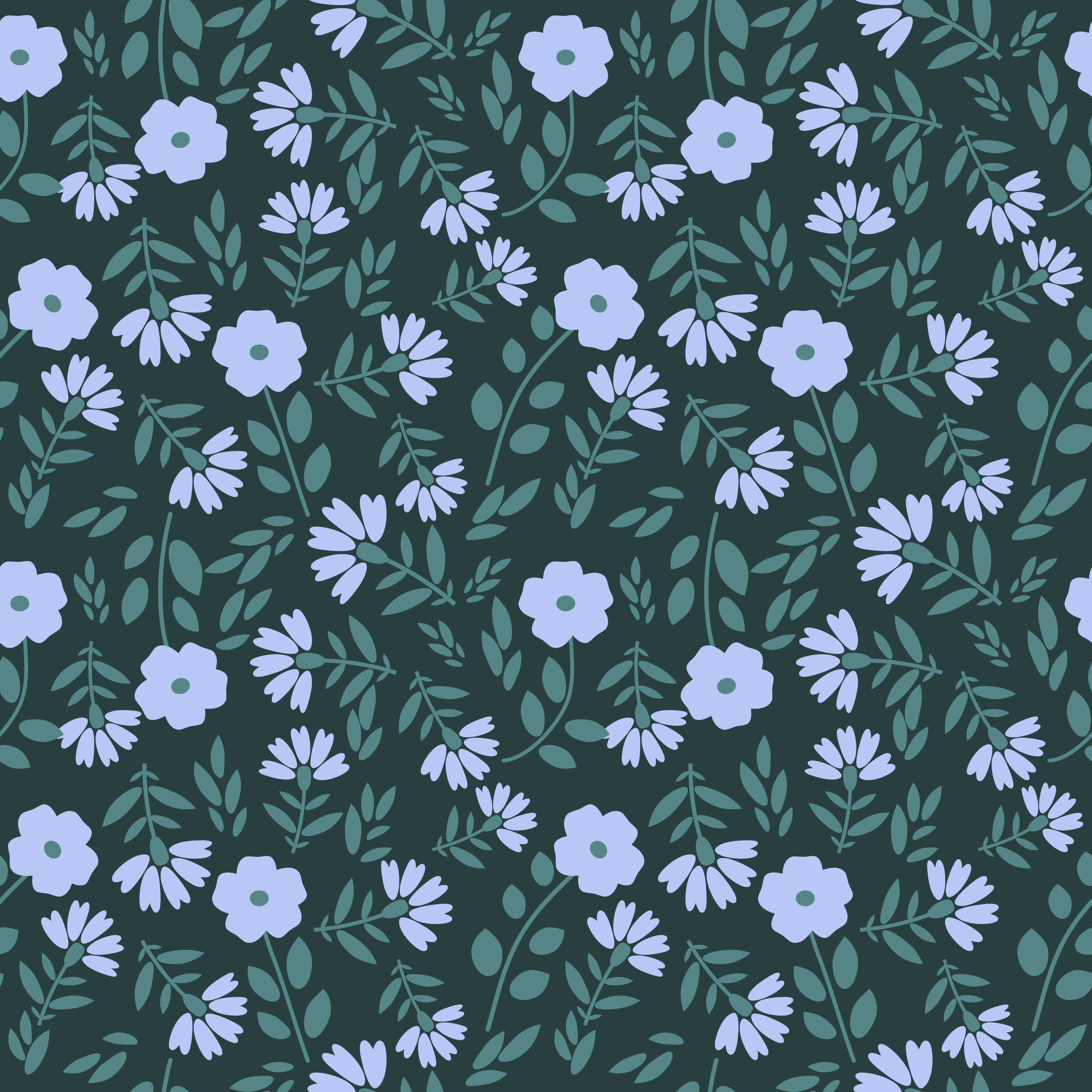 Floral pattern, a Pattern Graphic by elyomys
