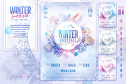 Winter Festival Flyer Template, a Flyer Template by InTheSky15