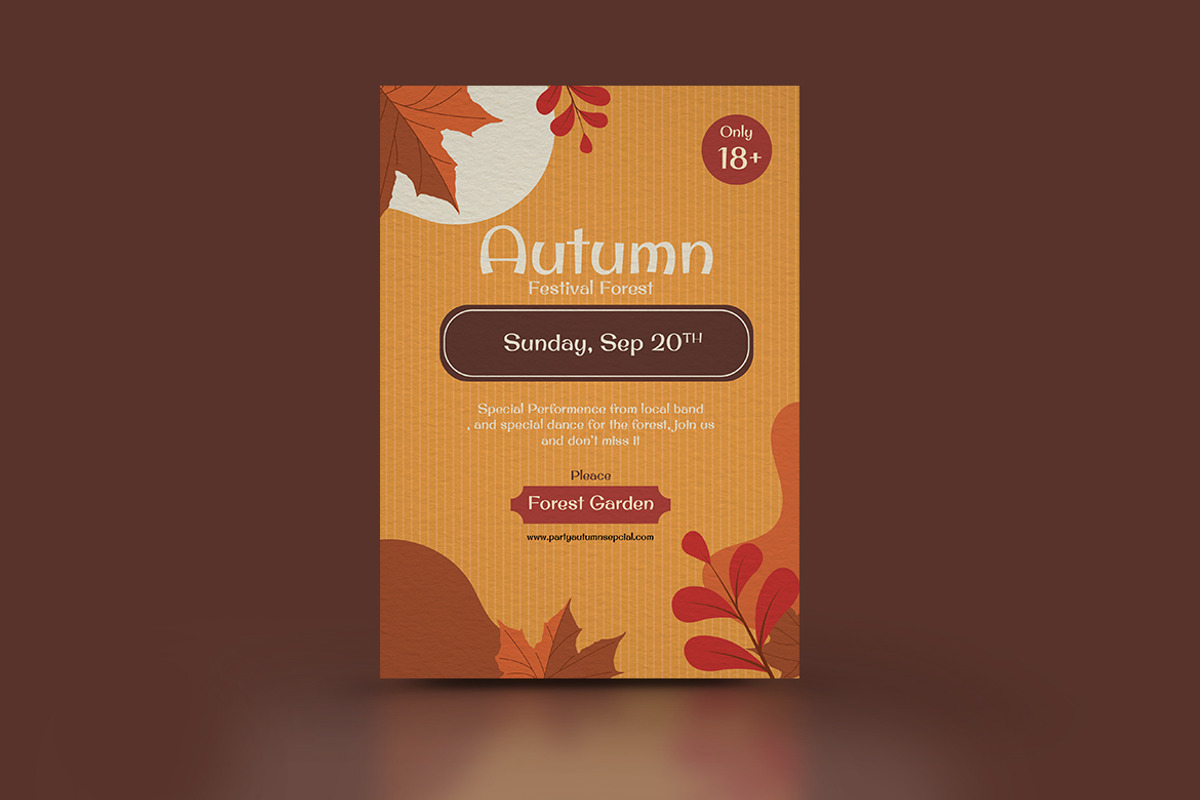 Bundle Poster Autumn Design Template, a Poster Template by MaikoHatta