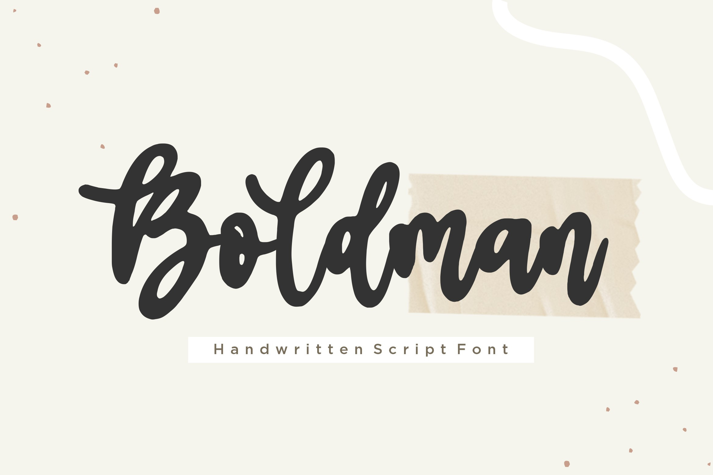 Boldman - Handwritten Script Font