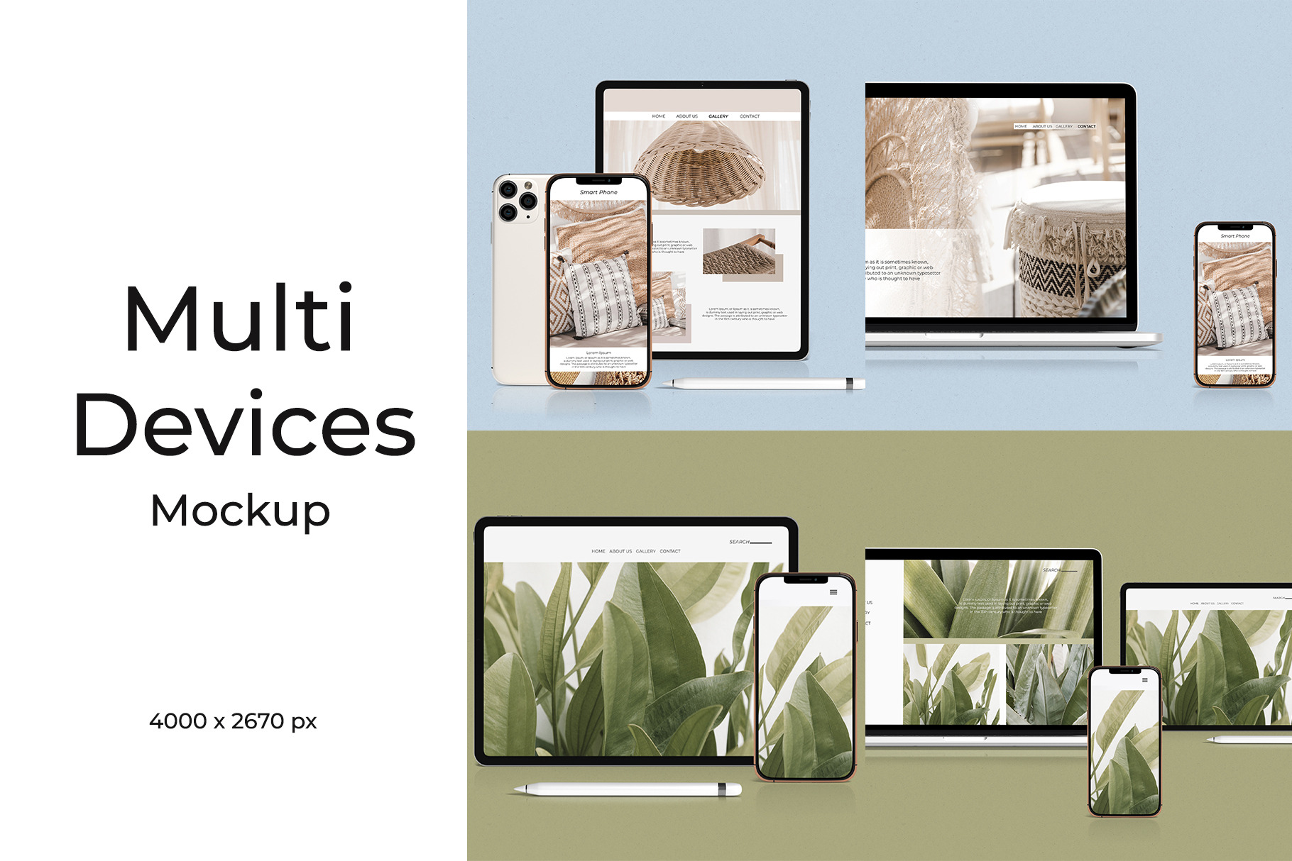 Multi Device Mockup, an iPhone Mockup by Graphicbars
