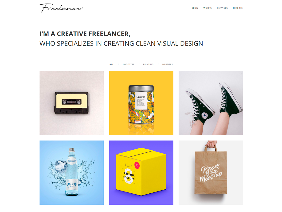Leanex - Minimalist Portfolio Theme, a WordPress Template by DinevThemes