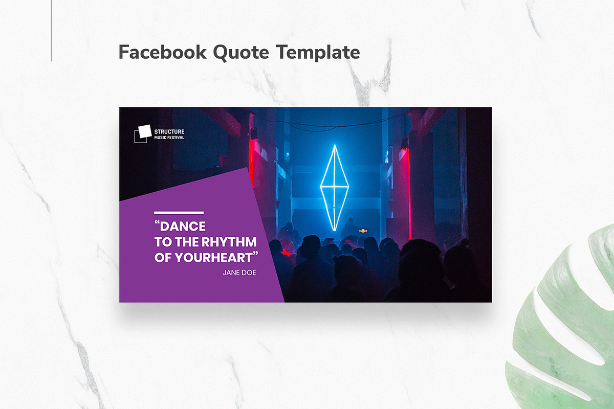 Music Festival Facebook Materials, a Social Media Template by TemplatesNow!