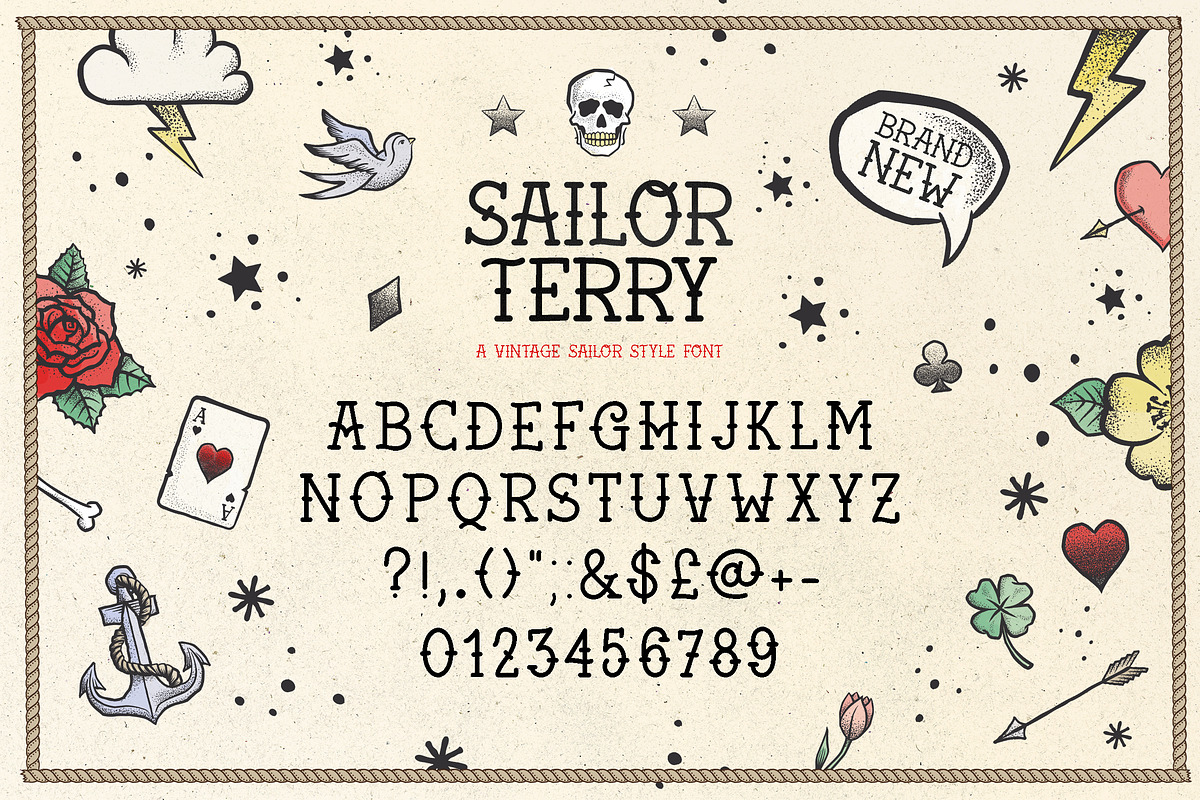 Sailor Terry Font, a Serif Font by Lollipop Hand Drawn