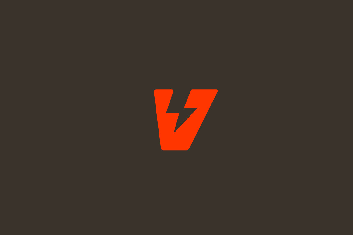 Universal letter V logo. Flash sign., a Branding & Logo Template by Bureau