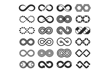 Infinity symbol One line drawing | Work Illustrations ~ Creative Market