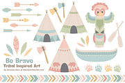 Pretty Tribal Clip Art & Vectors, an Illustration by Amanda Ilkov ...