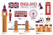 England country flat vector icon set, a Solid Icon by LineTale