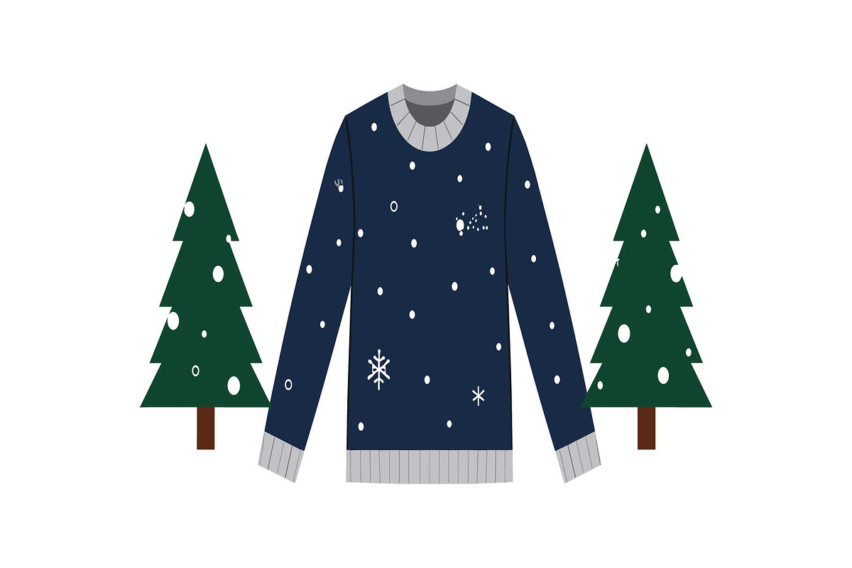 Xmas Sweater Bundle Clipart, an Object Graphic by yasushie
