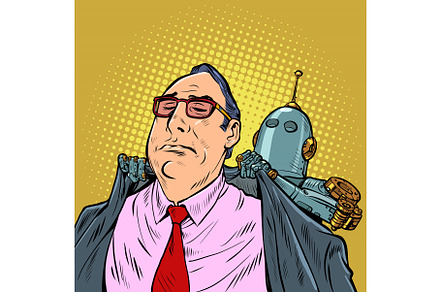 robot leader politician, an Illustration by studiostoks