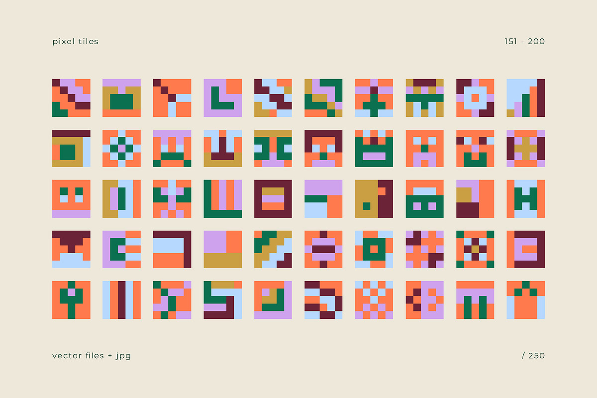 Pixel Tiles & Posters