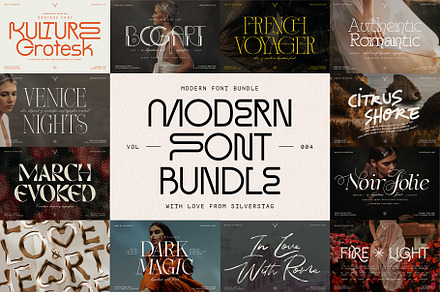 Chic & Creative Font Bundle Volume 2, a Font by SilverStag Type Foundry