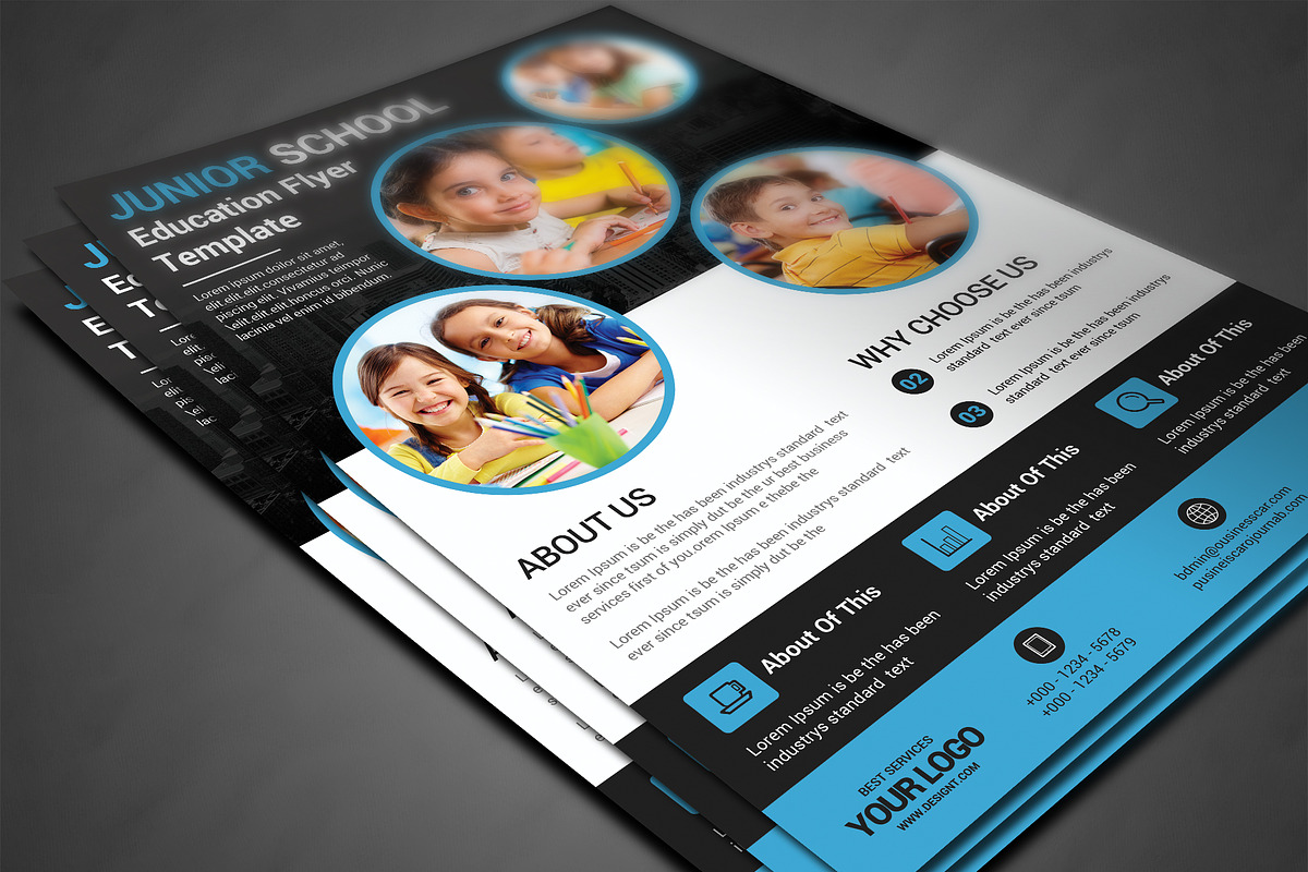 School Flyer, a Flyer Template by AfzaalGraphics