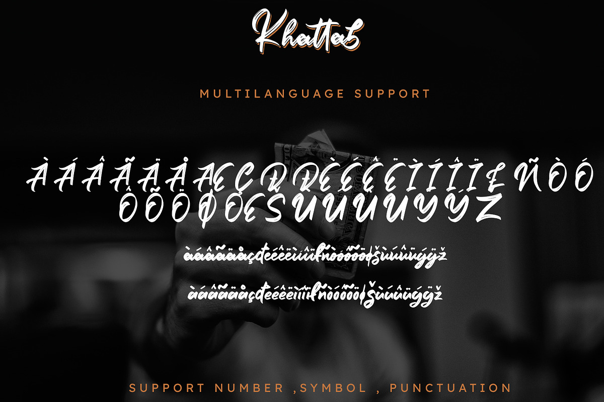 Khattab Brush Font | Font Duo, a Script Font by Arendxstudio