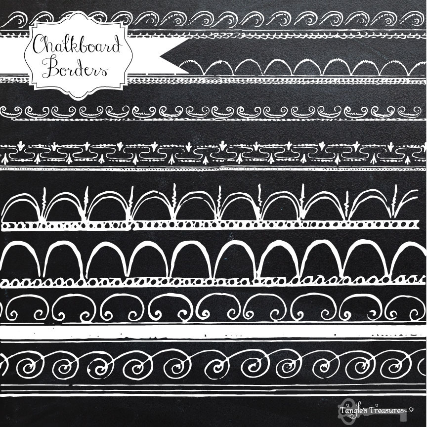 Chalkboard Borders, an Illustration by Verdigris Studios