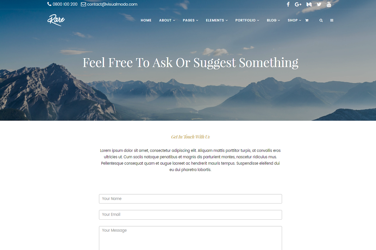 Rare Muitli-Purpose WordPress Theme