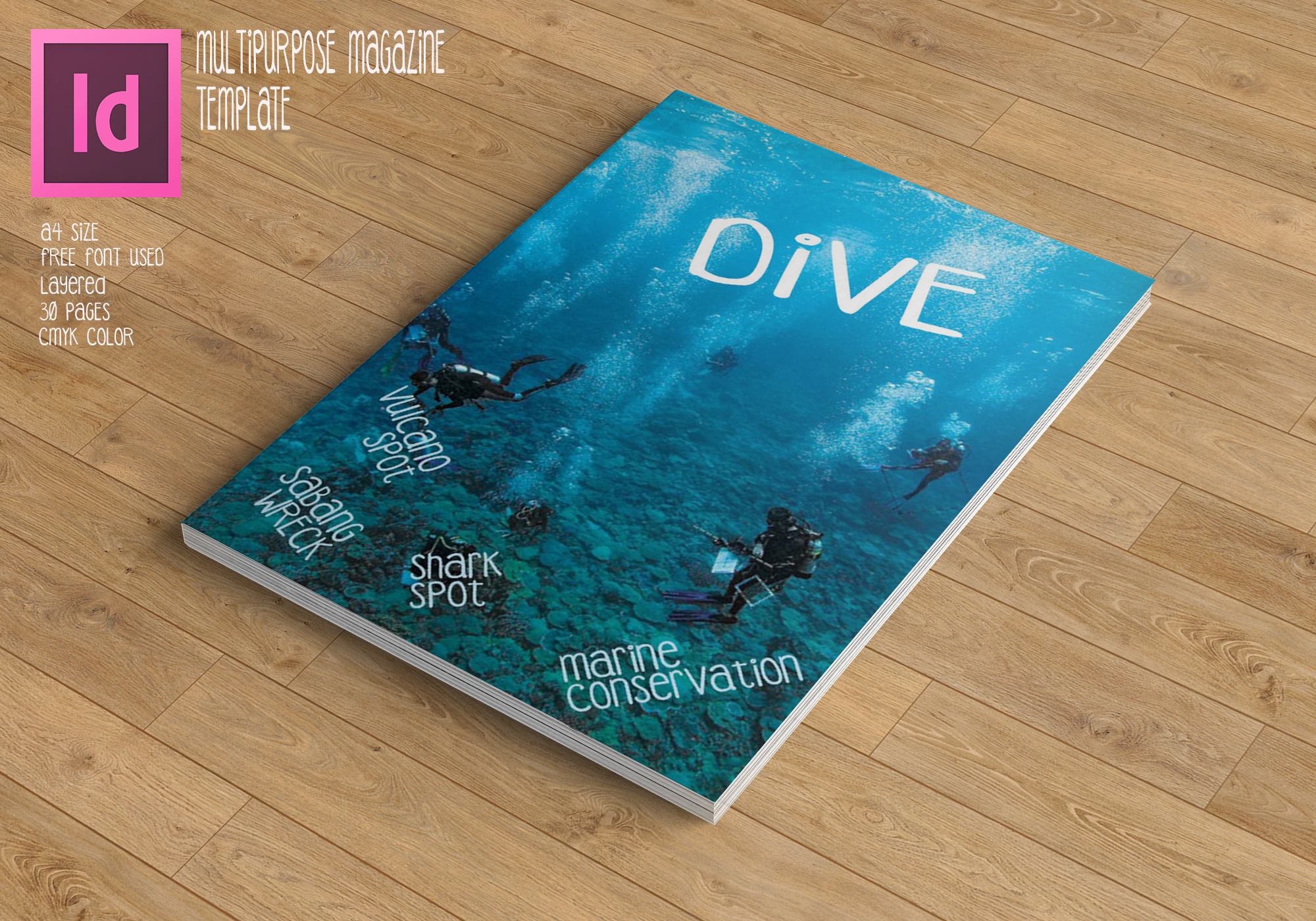 Dive Magazine, a Magazine Template by Oktiva