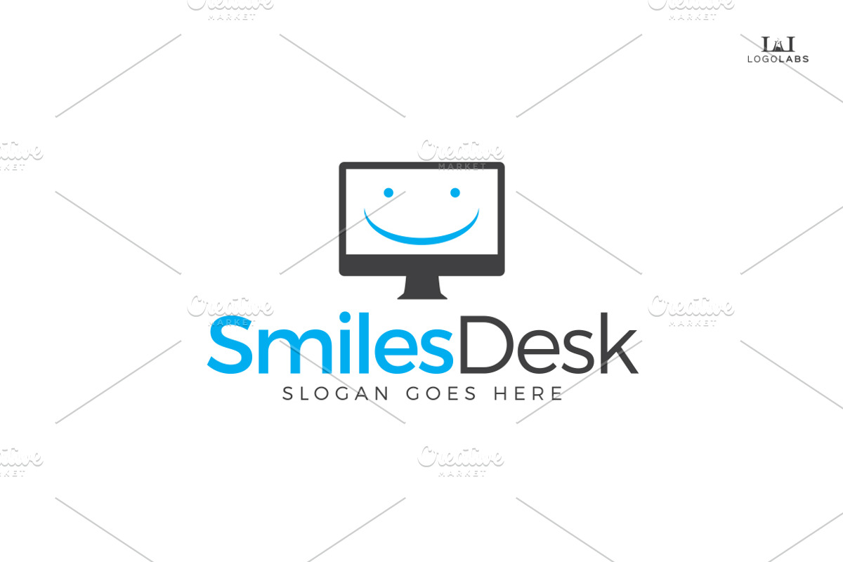 Smiles Desk Logo, a Branding & Logo Template by LogoLabs