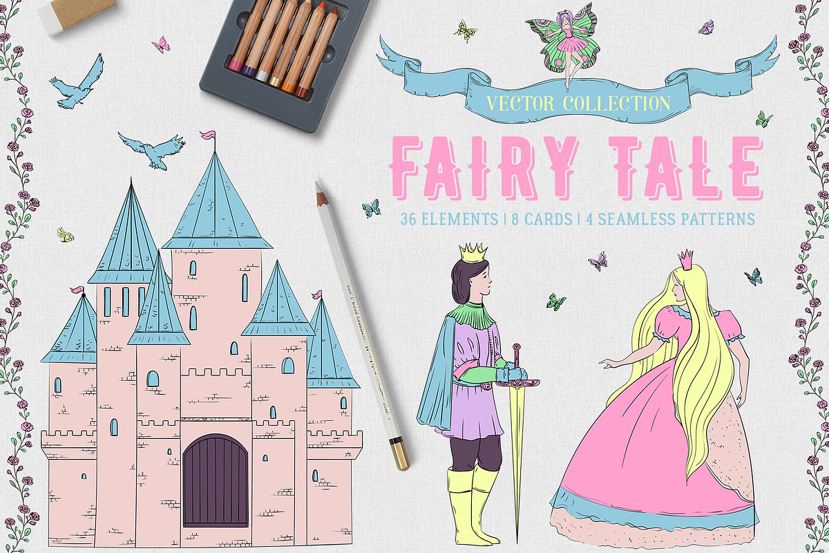 Fairy Tale. Vector collection, an Animal Illustration by kateja