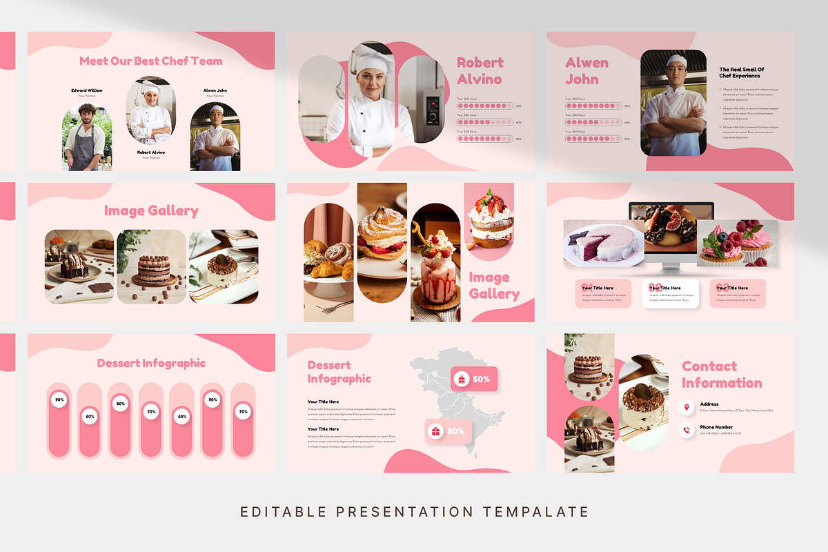 Sweet Dessert - PowerPoint Template