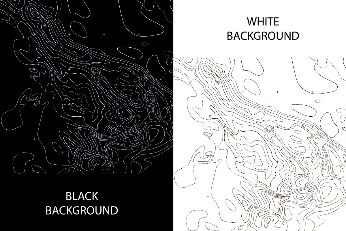 Topographic map, a Texture Graphic by Lina_Lisichka