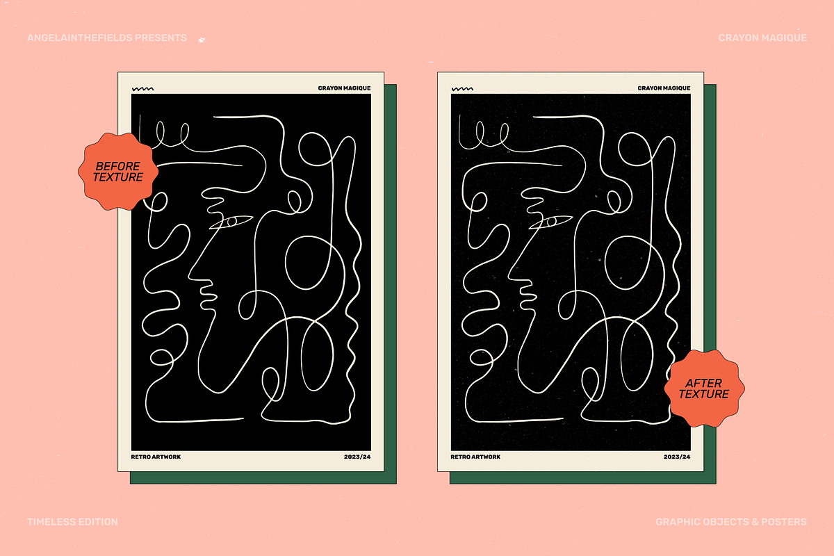 200+ Retro Modern Doodle Art, a Decorative Illustration by ...