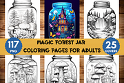 Magic Forest Jar Coloring Pages