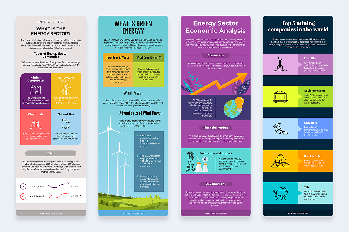 Energy Sector Infographics, a Presentation Template by Slidesmash