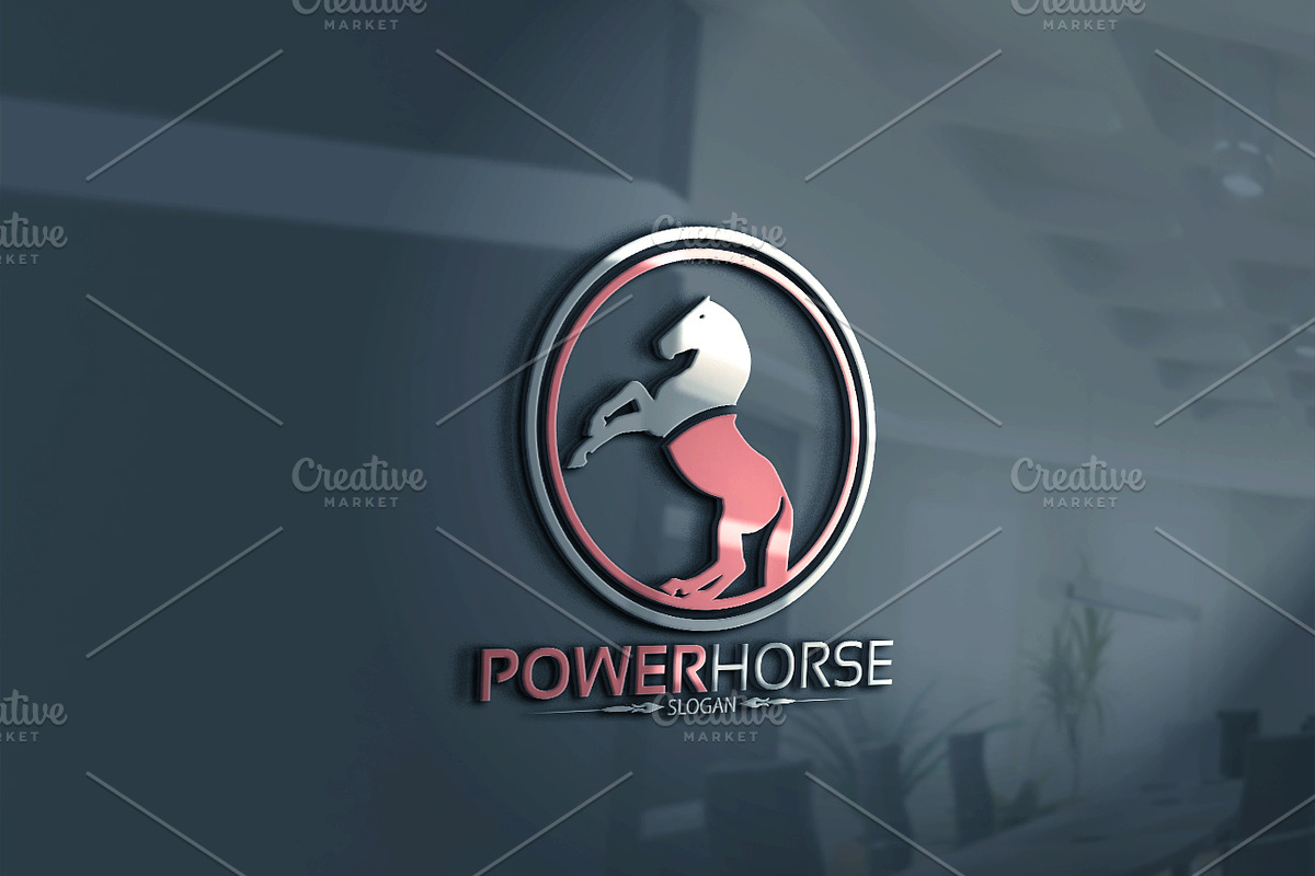 Power Horse Logo, a Branding & Logo Template by Josuf Media