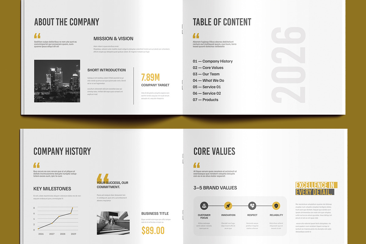 Company Profile Brochure Template