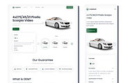 One-page Responsive Car Landing page, a Landing Page Template by Design Lab