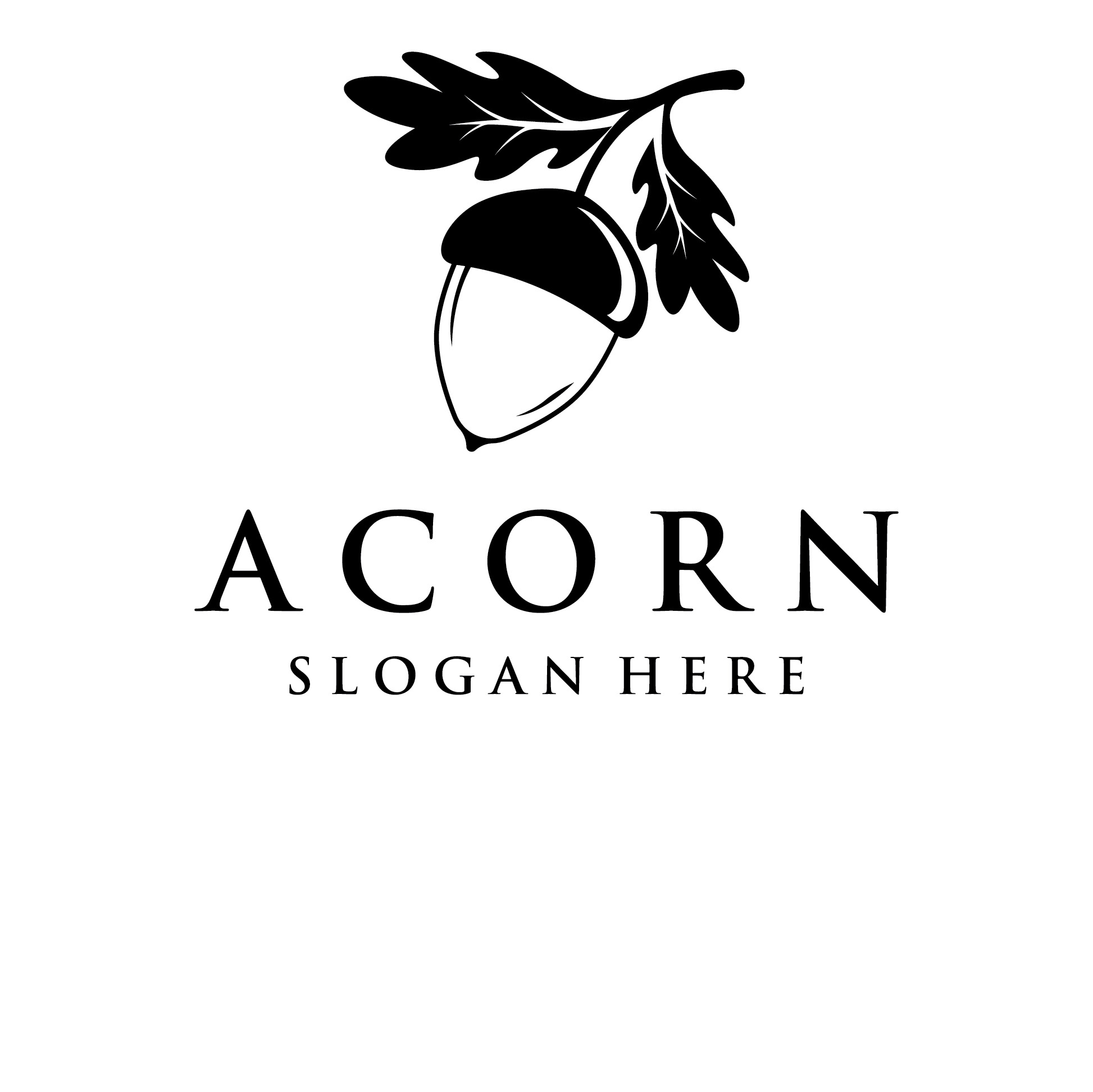 Acorn logo template design, a Branding & Logo Template by LOGOCREATIVE