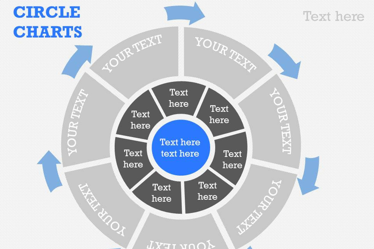 Circle Chart 1 PowerPoint Template, a Presentation Template by Yes Presentations