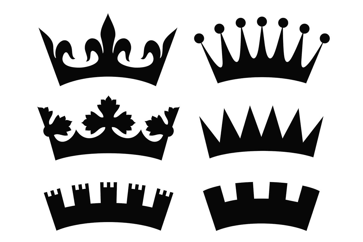 Crown svg cut file, crowns clipart